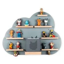 Wandregal BOARTI "Regal Holz Wolke Kinder Toniebox Tonies Figuren", grau, B:55cm T:19cm, Regale, Wandregal