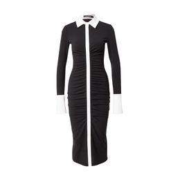 K by KARL LAGERFELD Karl Lagerfeld Kleid Damen Gr&ouml;&szlig;e 44 schwarz / wei&szlig; Winterkleid