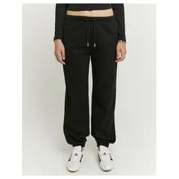 Sweathose Tally Weijl "SPACOLUCAS", Damen, Gr. 36, N-Gr, schwarz, Sweatware, Obermaterial: 65% Baumwolle, 35% Polyester, unifarben, regular fit lang, Hosen Sweathose, Baumwollmischung, bequem