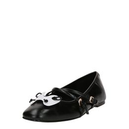 Aldo Riemchenballerina 'AMBERLEE' Damen Gr&ouml;&szlig;e 37.5 schwarz / wei&szlig;