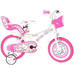 Kinderfahrrad DINO BIKES "Hello Kitty 14" Kinderfahrrad 3-6 Jahre" Gr. 25, wei&szlig;, Fahrr&auml;der, Kinder, 14 Zoll (35,56cm) hinten: 14 Zoll (35,56cm), Kinderfahrrad