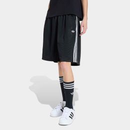 Shorts adidas originals "3-STREIFEN-JAQUARD JORTS", Damen, Gr. L, N-Gr, schwarz, normal, gr., Obermaterial: 100% Polyester, Hosen Shorts