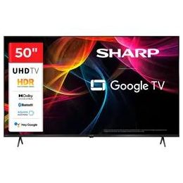 Sharp LED-Fernseher "4T-C50HLx", Energieeffizienz: F (A-G), schwarz, 50 &prime;&prime;, Fernseher