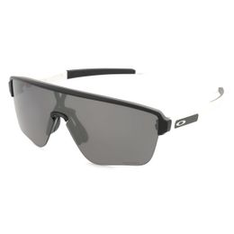 Oakley OO9415 CORRIDOR SQ | Herren-Sonnenbrille | Fassung: Halbrand, Monoscheibe, Kunststoff, Schwarz Matt | Glasfarbe: Grau