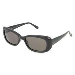 Fielmann MC 628 SUN FA LIZ II | Damen-Sonnenbrille | Fassung: Vollrand, Oval, Acetat Spritzguss, Schwarz Gl&auml;nzend | Glasfarbe: Grau