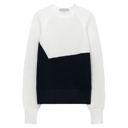 Adolfo Dominguez Pullover Damen Gr&ouml;&szlig;e L ecru / marine