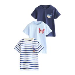 next T-Shirt Jungen Gr&ouml;&szlig;e 86 marine / navy / hellblau