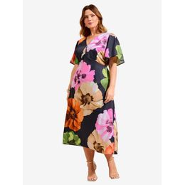Friends Like These Kleid Damen Gr&ouml;&szlig;e 48 beige / navy / orange / pink Sommerkleid