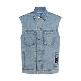 KARL LAGERFELD JEANS Vest male size S Blue denim