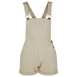 Jumpsuit Urban Classics "Urban Classics Damen Ladies Organic Short Dungaree", Damen, Gr. 4XL, US-Gr&ouml;&szlig;en, sanftes wei&szlig; raw, 50% Baumwolle (Bio), 48% Baumwolle, 2% Elasthan, unifarben, ohne Ausschnitt, Overalls Jumpsuit