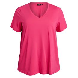 ZIZZI T-Shirt 'MKatja' Damen Gr&ouml;&szlig;e 7XL/8XL himbeer