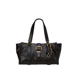 Marc O'Polo MARC O'POLO Damen Shopper "aus hochwertigem Rindleder"schwarz, Leder, Taschen