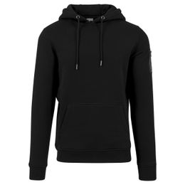 Rundhalspullover Urban Classics "Urban Classics Herren Sweat Bomber Hoody", Herren, Gr. S, schwarz, 65% Baumwolle, 35% Polyester, unifarben, normal, ohne Ausschnitt, Pullover Rundhalspullover