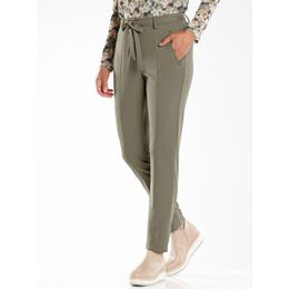 Heine Damen Jerseyhose, Gr&uuml;n, Gr. 36, R&ouml;hrenhosen, Material: Polyester
