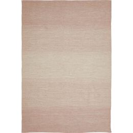 Teppich my home "Geraise", rosa (altrosa), B:170cm H:8mm L:120cm, Baumwolle, Teppiche, Teppich, Flachgewebe, reine Baumwolle, Uni-Farben