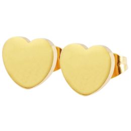 Adelia&acute;s Paar Ohrh&auml;nger ADELIA&acute;S "Damen Ohrstecker aus poliertem Edelstahl mit Herz", silber, Ohrringe, Damen, Damen, Edelstahl