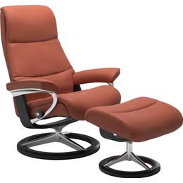 Relaxsessel stressless "View", rot (henna paloma), B:82cm H:109cm T:81cm, Leder BATICK: BATICK ist ein leicht korrigiertes, durchgef&auml;rbtes und genarbtes M&ouml;belleder, bei dem die meisten Unebenheiten und Spuren in der Regel entfernt wurden.;Leder PALOMA: PALOMA ist ein durchgef&auml;rbtes Semianilin-M&ouml;belleder mit nat&uuml;rlicher Narbung.;ROHLEDER Stoff Q2 FARON: Ein fester zuverl&auml;ssiger Boucl&eacute; mit einem str