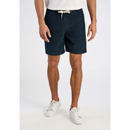 Shorts LINDBERGH "Freizeitshorts Relaxed Fit", Herren, Gr. L, blau (navy), Obermaterial: 100% Baumwolle, unifarben, relaxed fit, Hosen Shorts