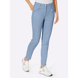 Heine Witt Damen R&ouml;hrenhose mit B&uuml;gelfalten, bleu, Gr&ouml;&szlig;e 44