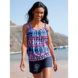 feel good Damen Badeshorts mit Netzverarbeitung innen, marine, Gr&ouml;&szlig;e 48