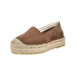 Espadrille Pavement "Pavement Halbschuhe Leder", Damen, Gr. 39, braun, Leder, Schuhe Espadrille