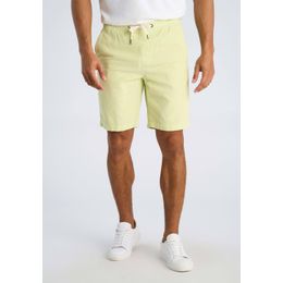 Shorts LINDBERGH "Freizeitshorts Relaxed Fit", Herren, Gr. L, pastel gr&uuml;n, Obermaterial: 100% Baumwolle, unifarben, relaxed fit, Hosen Shorts