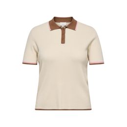 Only Carmakoma Pullover 'CARMEDDI' Damen Gr&ouml;&szlig;e 7XL beige / braun