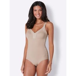Naturana Damen Minimizer-Body ohne B&uuml;gel mit Spitzeneinsatz, elfenbein, Gr&ouml;&szlig;e 75C