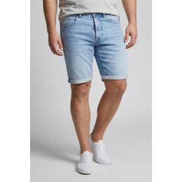 Jeansshorts PETROL INDUSTRIES, Herren, Gr. XL, N-Gr, grau (light stone), Denim/Jeans, Obermaterial: 77% Baumwolle, 21% Polyester, 2% Elasthan, unifarben, slim fit kniefrei, Jeans Jeansshorts, Sommerhose im Five-Pocket Style
