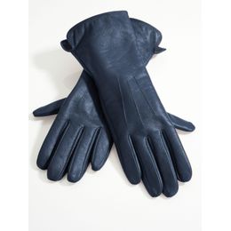Heine Witt Damen Handschuhe, marine, Gr&ouml;&szlig;e 8