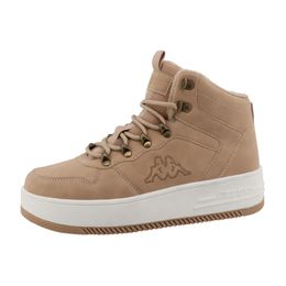 Sneakerboots Kappa "Birga", Damen, Gr. 38, beige (sand), Schuhe Sneakerboots, Winterschuhe, Schn&uuml;rboots, Sneaker, gef&uuml;ttert