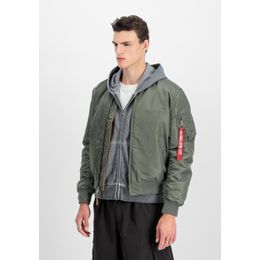 Bomberjacke Alpha Industries "MA-1 VF Vintage Fit 59", Herren, Gr. M, gr&uuml;n (vintage gr&uuml;n), Obermaterial: 100% Nylon; Futter: 100% Nylon; F&uuml;llung: 100% Polyester, Jacken Bomberjacke