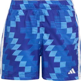 Adidas FB AOP SH 5IN Y Badehose Jungen - Gr&ouml;&szlig;e 152 - blau