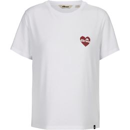 Ellesse Heart T-Shirt Damen - Gr&ouml;&szlig;e XL - wei&szlig;