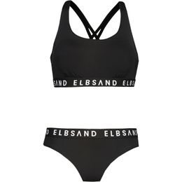 ELBSAND Bustier-Bikini Bikini Set Damen - Gr&ouml;&szlig;e 42 / C/D - schwarz