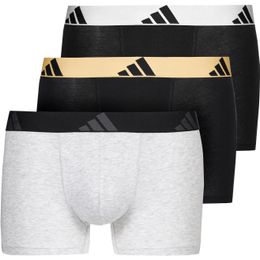 Adidas Trunk 3PK Unterhose Herren - Gr&ouml;&szlig;e M - bunt