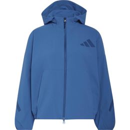 Adidas ZNE Trainingsjacke Damen - Gr&ouml;&szlig;e L - blau