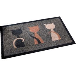 CR&Eacute;ATION L unisex Fu&szlig;matte grau-gemustert Gr&ouml;&szlig;e 40x60 cm