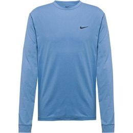 Nike Dri-Fit UV Hyverse Funktionsshirt Herren - Gr&ouml;&szlig;e L - blau