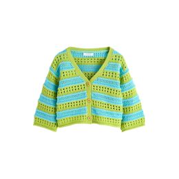 next Strickjacke M&auml;dchen Gr&ouml;&szlig;e 92 hellblau / hellgr&uuml;n