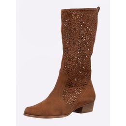 Heine Witt Damen Stiefel, cognac, Gr&ouml;&szlig;e 39