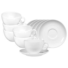 Seltmann Weiden Milchkaffeetassen mit Untertassen VIP. 370 ml 6er Set