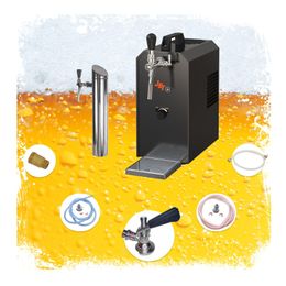 ich-zapfe Untertheken Komplett Set - Zapfanlage, Bierzapfanlage JET 30K Bierkoffer mit Luftpumpe Durchlaufk&uuml;hler 1-leitig Trockenk&uuml;hler, bis zu 35 Liter/h, Zapfkopf:Dreikant