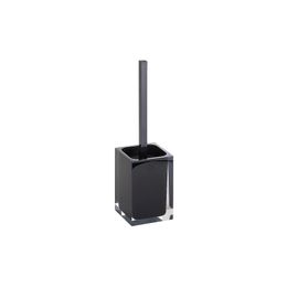 Brillantbad BISTA WC-B&uuml;rstengarnitur Polyresin Schwarz 100x370x100 mm f&uuml;r Bad & WC >> Freistehend anwendbar