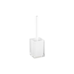 Brillantbad BISTA WC-B&uuml;rstengarnitur Polyresin Wei&szlig; 100x370x100 mm f&uuml;r Bad & WC >> Freistehend anwendbar