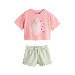 next Set M&auml;dchen Gr&ouml;&szlig;e 110 pastellgr&uuml;n / pink / ros&eacute; / altrosa