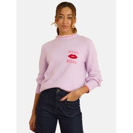 Love & Roses Pullover Damen Gr&ouml;&szlig;e M helllila / dunkelpink / rot