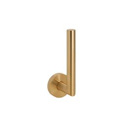 Brillantbad BABLO Papierrollenhalter ohne Deckel Messing Gold matt 65x55x165 mm f&uuml;r Bad & WC >> zum Bohren oder Kleben*