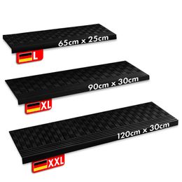 Karat homeliving Gummi-Stufenmatten f&uuml;r au&szlig;en Diamond 30 x 120 cm