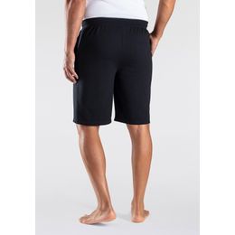Bench. Loungewear Herren Sweatshorts, schwarz, Gr&ouml;&szlig;e 44/46